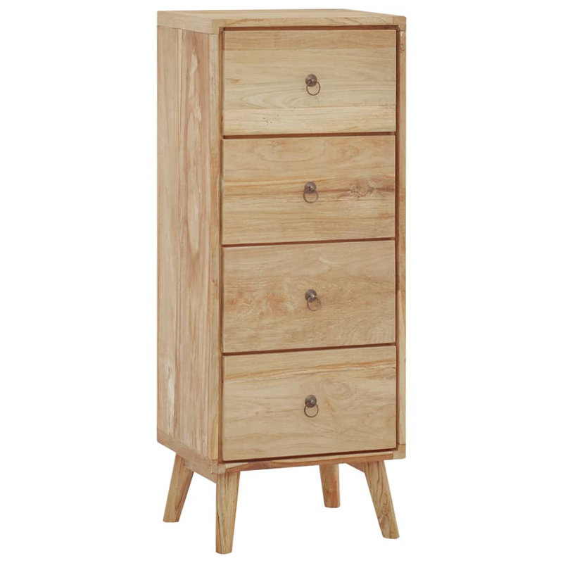 Millwood Pines Cheresa Solid Wood 4 - Drawer Accent Chest | Wayfair