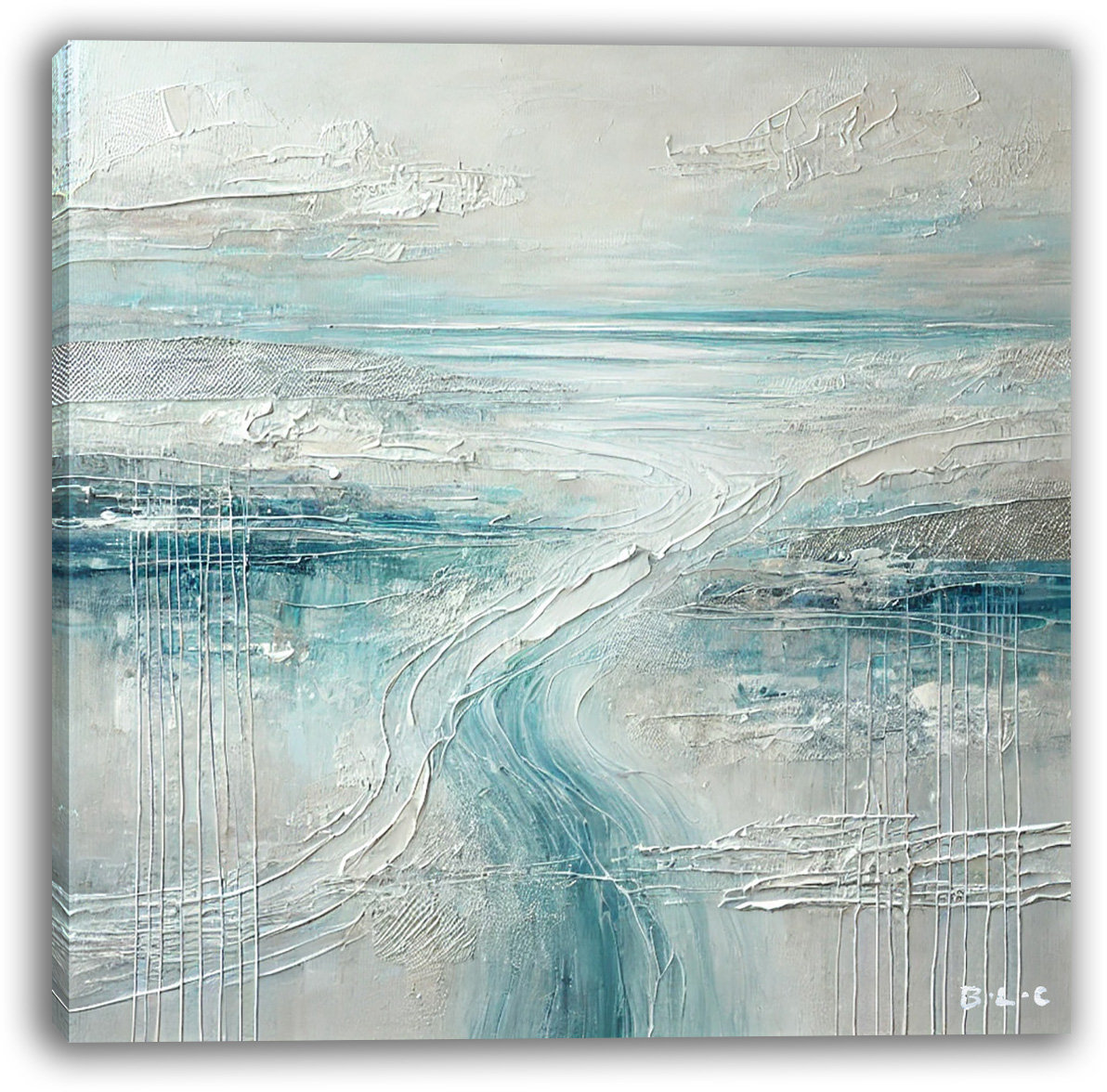 Highland Dunes Tranquil Currents: Abstract Coastal Serenity Wrapped ...