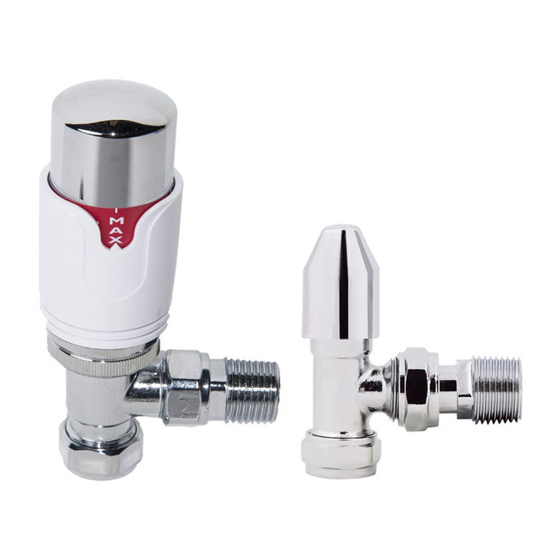 Symple Stuff Thermostatic TRV Valve And Manual Radiator Rad Valve ...