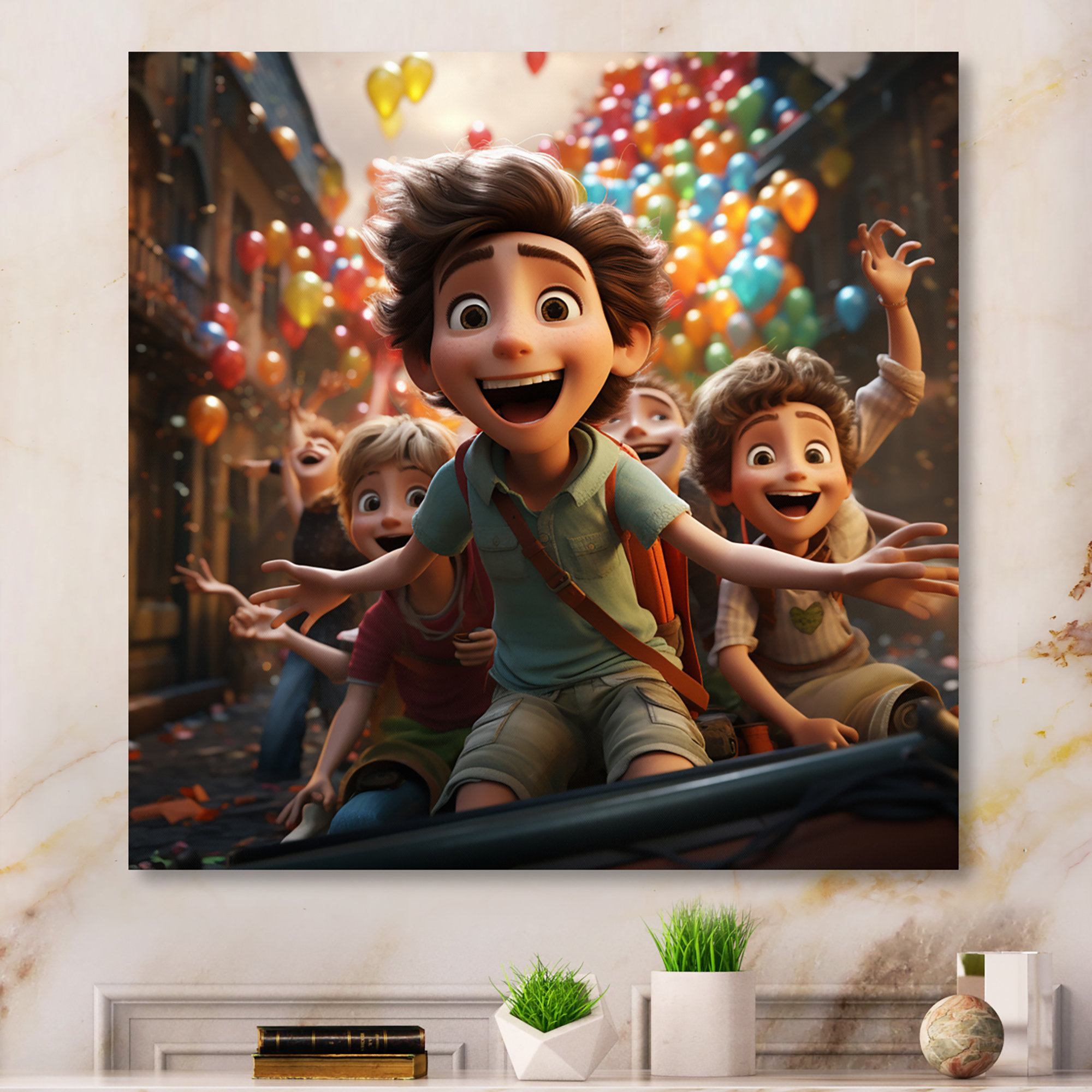 Winston Porter Animation At The Amusement Park II On Canvas Print | Wayfair