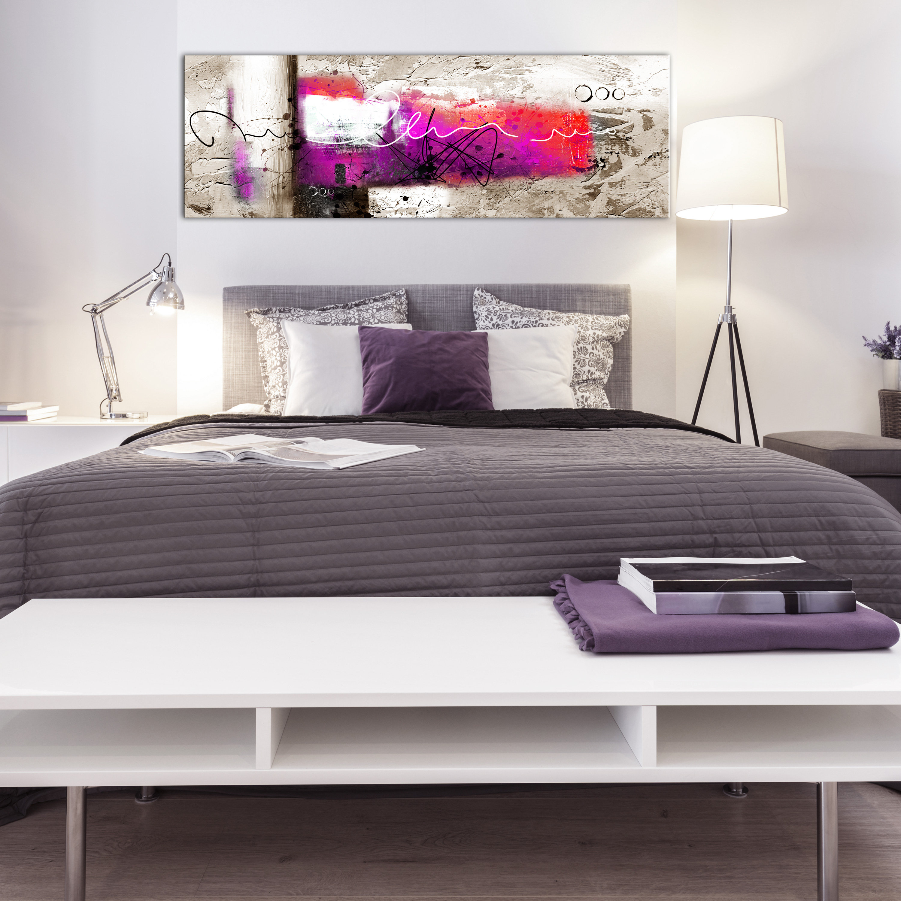 Artgeist Pink Narrow Hammer Print on Canvas | Wayfair.co.uk