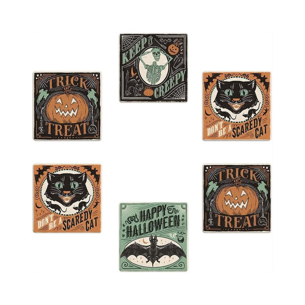 Lark Manor Square 6 Piece Coaster Set With Holder | Wayfair.co.uk