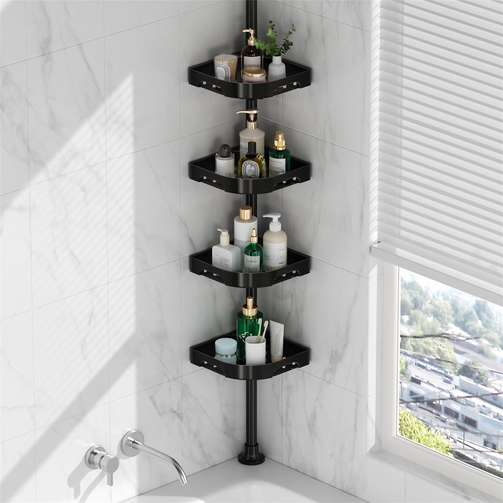 Rebrilliant Corner Shower Shelf Tensioner, 34" To 124" - Wayfair Canada