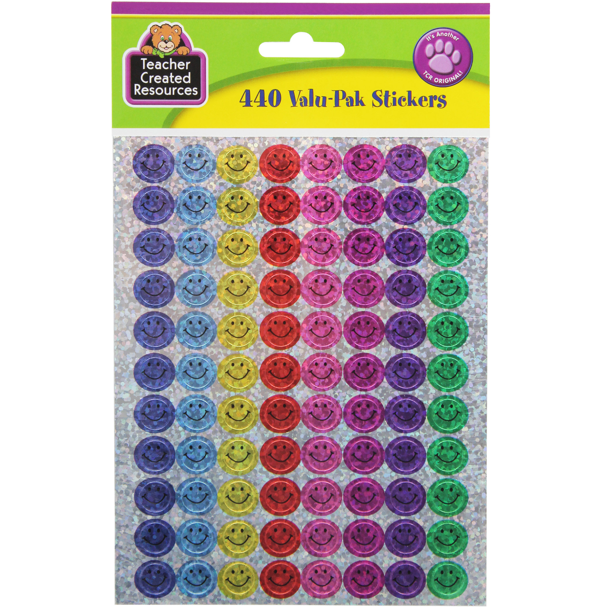 Teacher Created Resources Mini Happy Face Sparkle Stickers | Wayfair