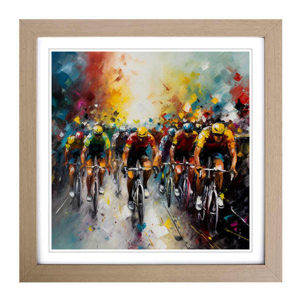 Marlow Home Co. Tour De France Abstract Expressionism - Single Picture ...