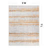 Trent Austin Design® Overbey Striped Ivory/Yellow/Gray Area Rug ...