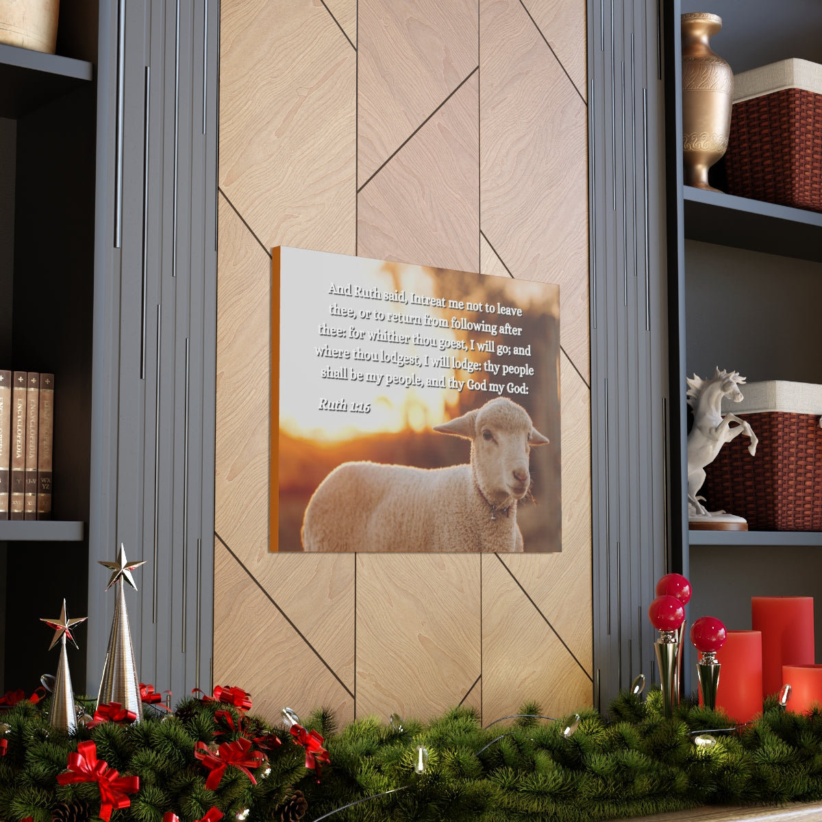 Trinx Shall Be My People Ruth 1:16 Bible Verse Canvas Christian Wall ...