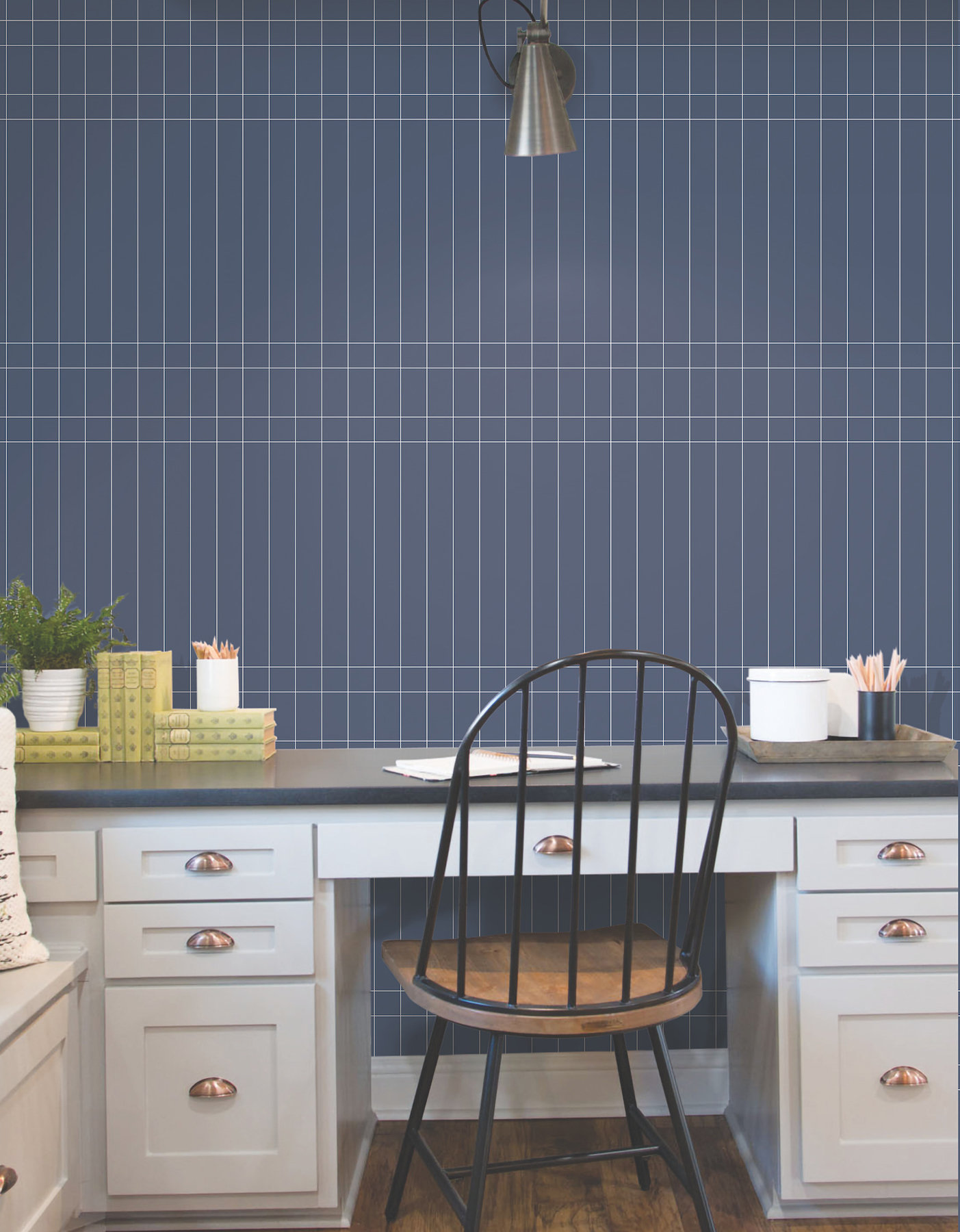 Magnolia Linear Gridwork Wallpaper | Wayfair