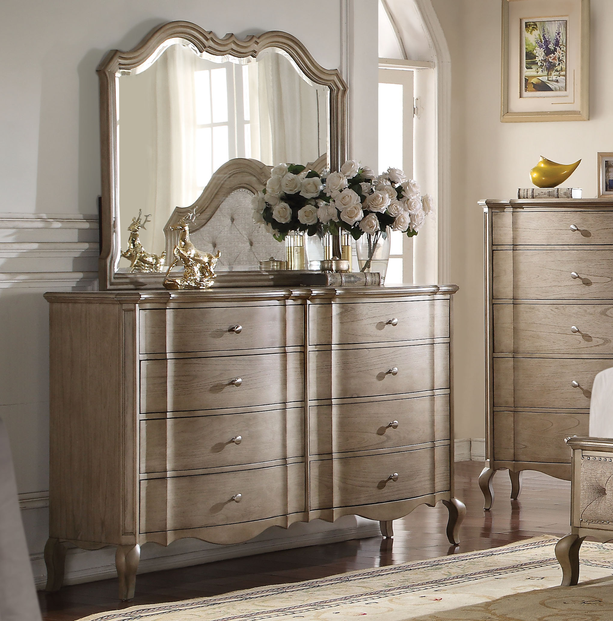 Laurel Foundry Modern Farmhouse® Tasker 8 Drawer Double Dresser with ...