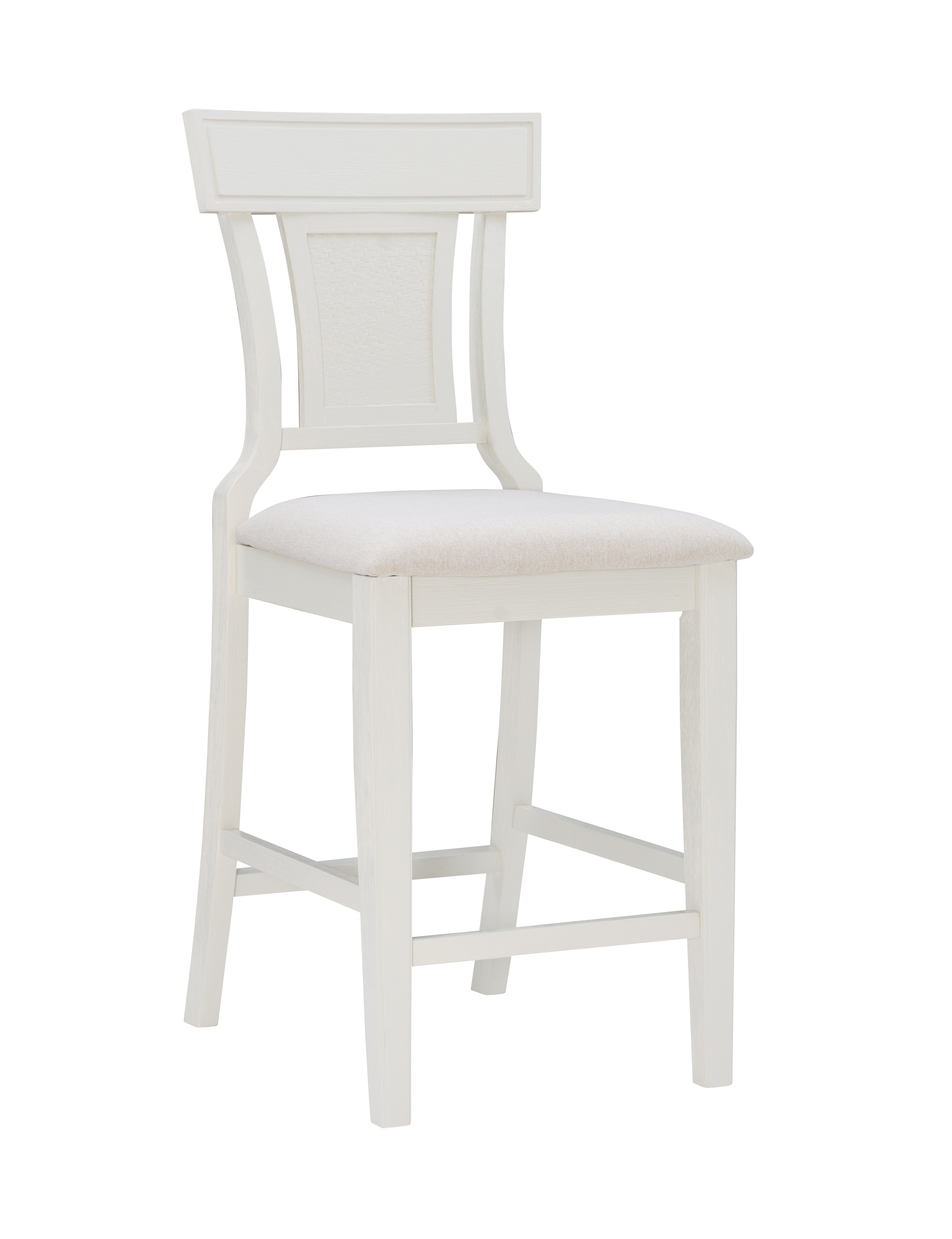 Beachcrest Home™ Shamir Solid Wood Upholstered Bar & Counter Stool ...