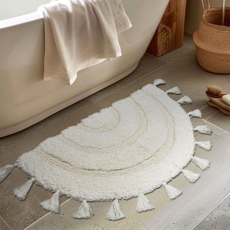 Dakota Fields Half Circle Rug with Tassels | Wayfair