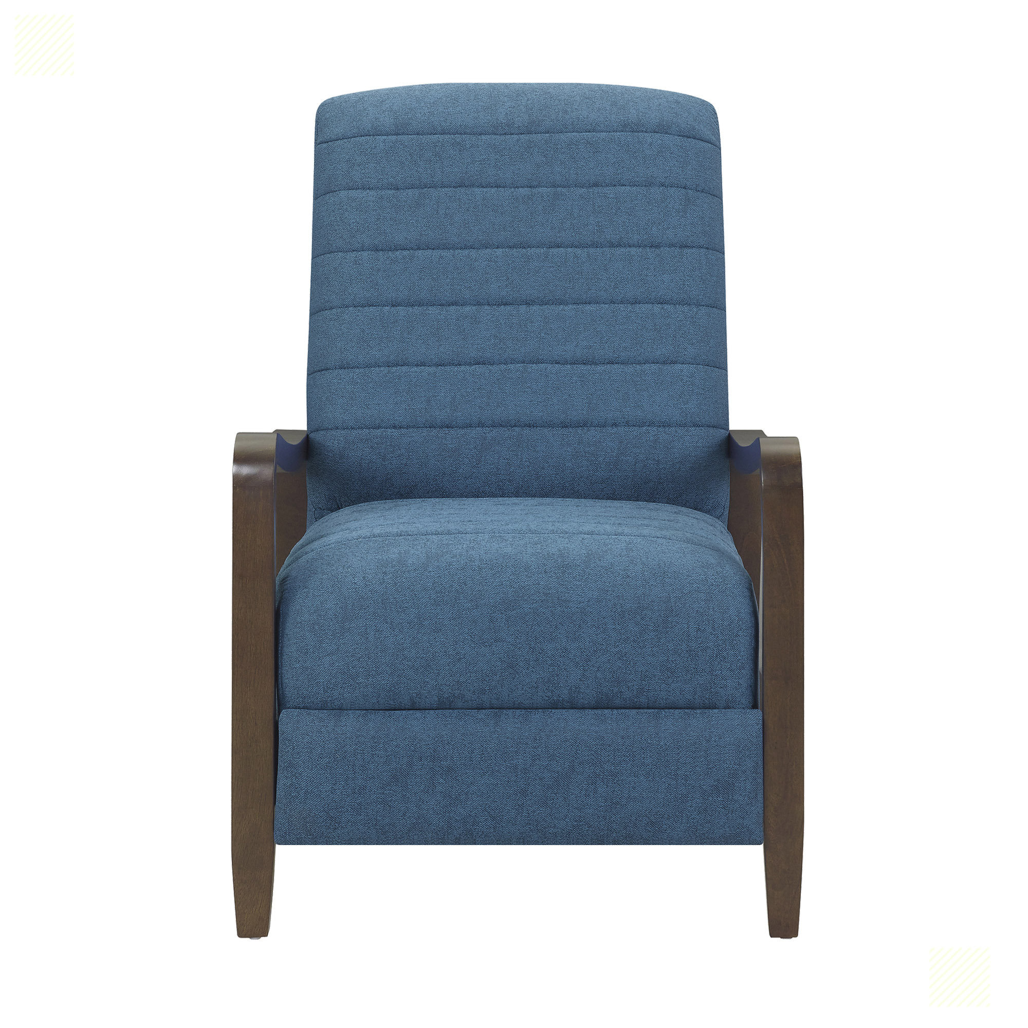 Latitude Run® Push Back Recliner with Wooden Arms | Wayfair