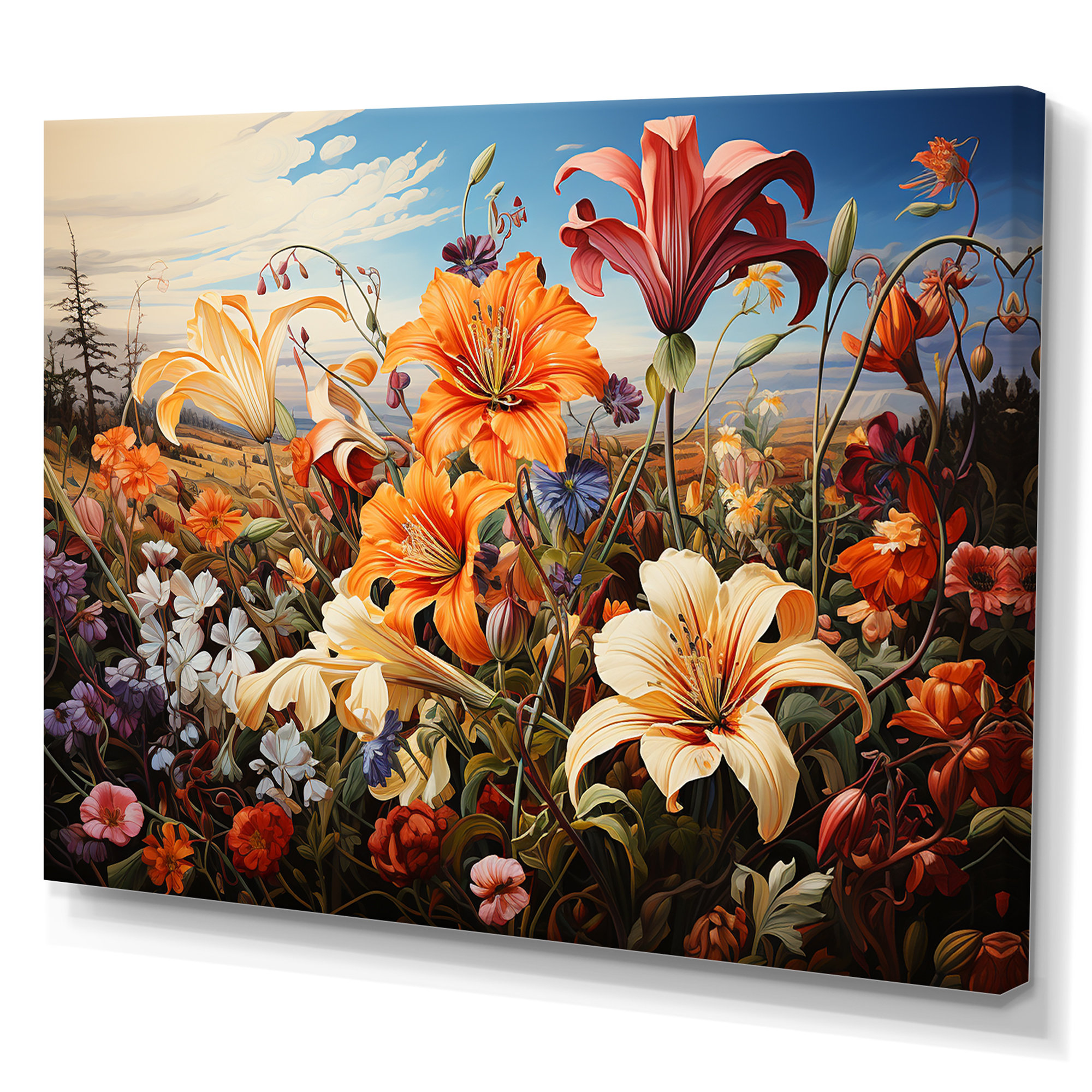 Winston Porter Wildflowers Symphony Field II Framed On Canvas Print ...