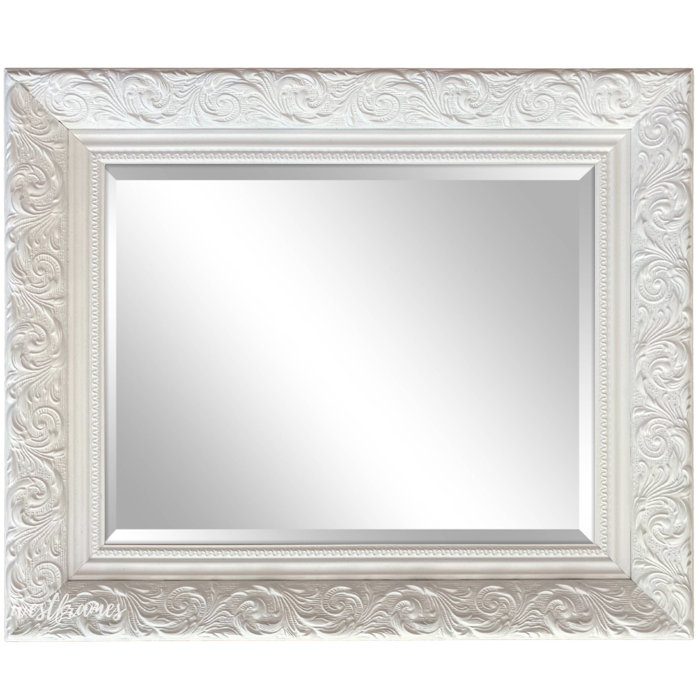 West Frames Bella French Ornate Embossed Framed Wall Mirror | Wayfair