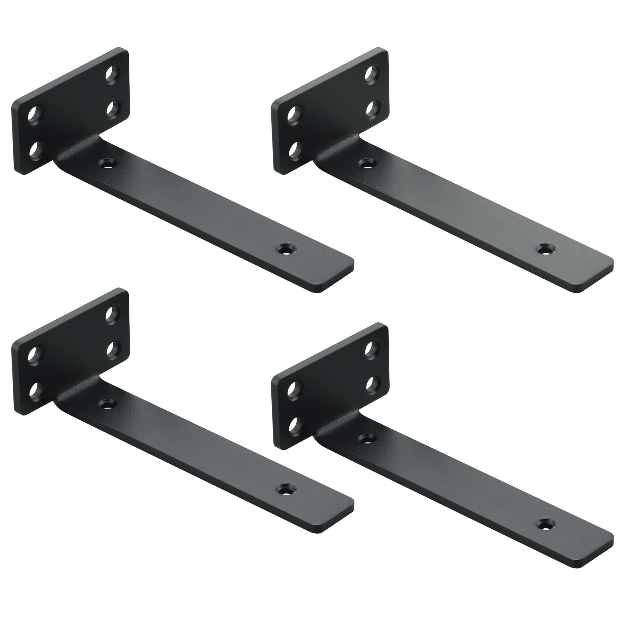 Rebrilliant 4 Pieces L Shaped Wood Plank Brackets, Heavy Duty Bracket ...