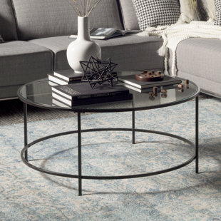 Black Round Coffee Tables You'll Love | Wayfair