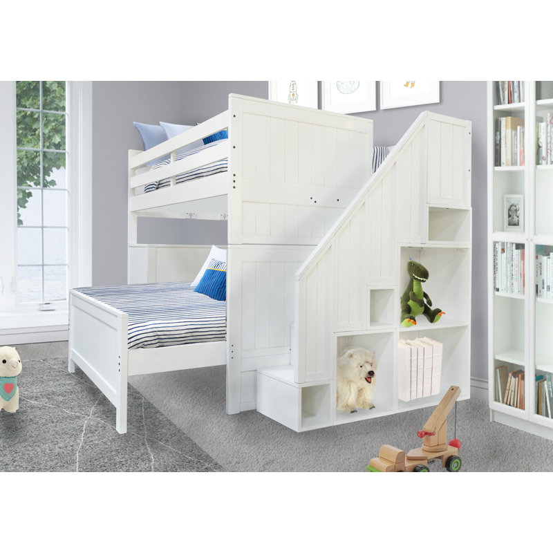 Caramia Furniture Blytheville Kids Full Over Full Storage Bunk Bed ...