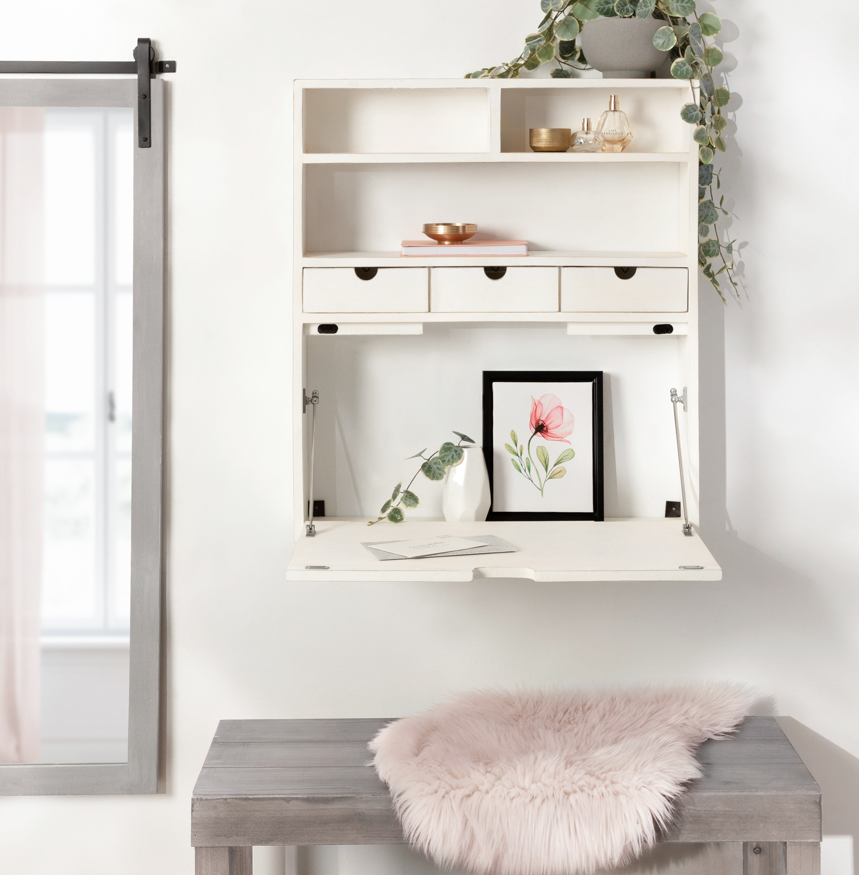 Wade Logan Aerick Solid Wood Floating Desk & Reviews - Wayfair Canada