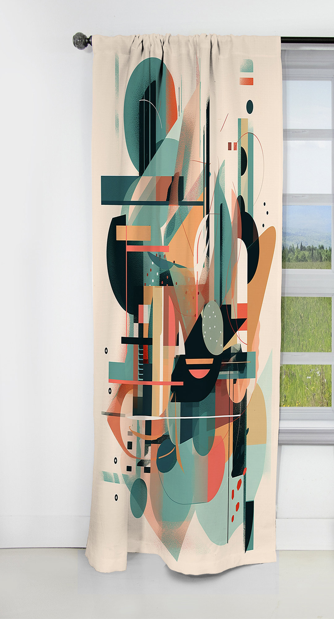 East Urban Home Elzira - Abstract Minimalism Curtain - Blackout ...