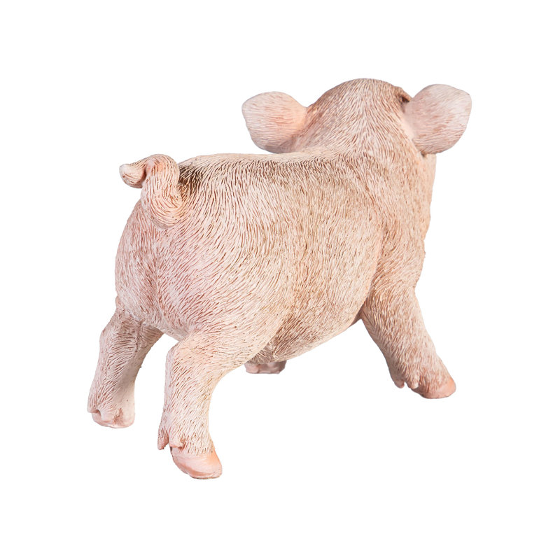 Ophelia & Co. Resin Happy Pig Statue, 5"H | Wayfair