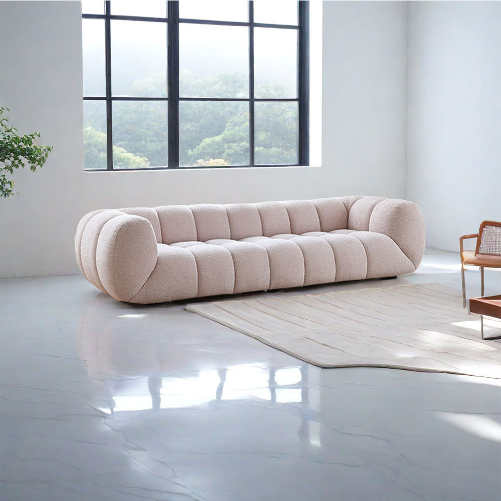 Danbenla design French retro cream pink Choux sofas | Wayfair