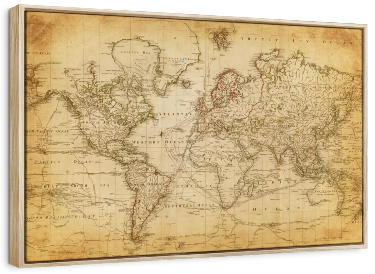 Elephant Stock Old Century World Map - Wayfair Canada