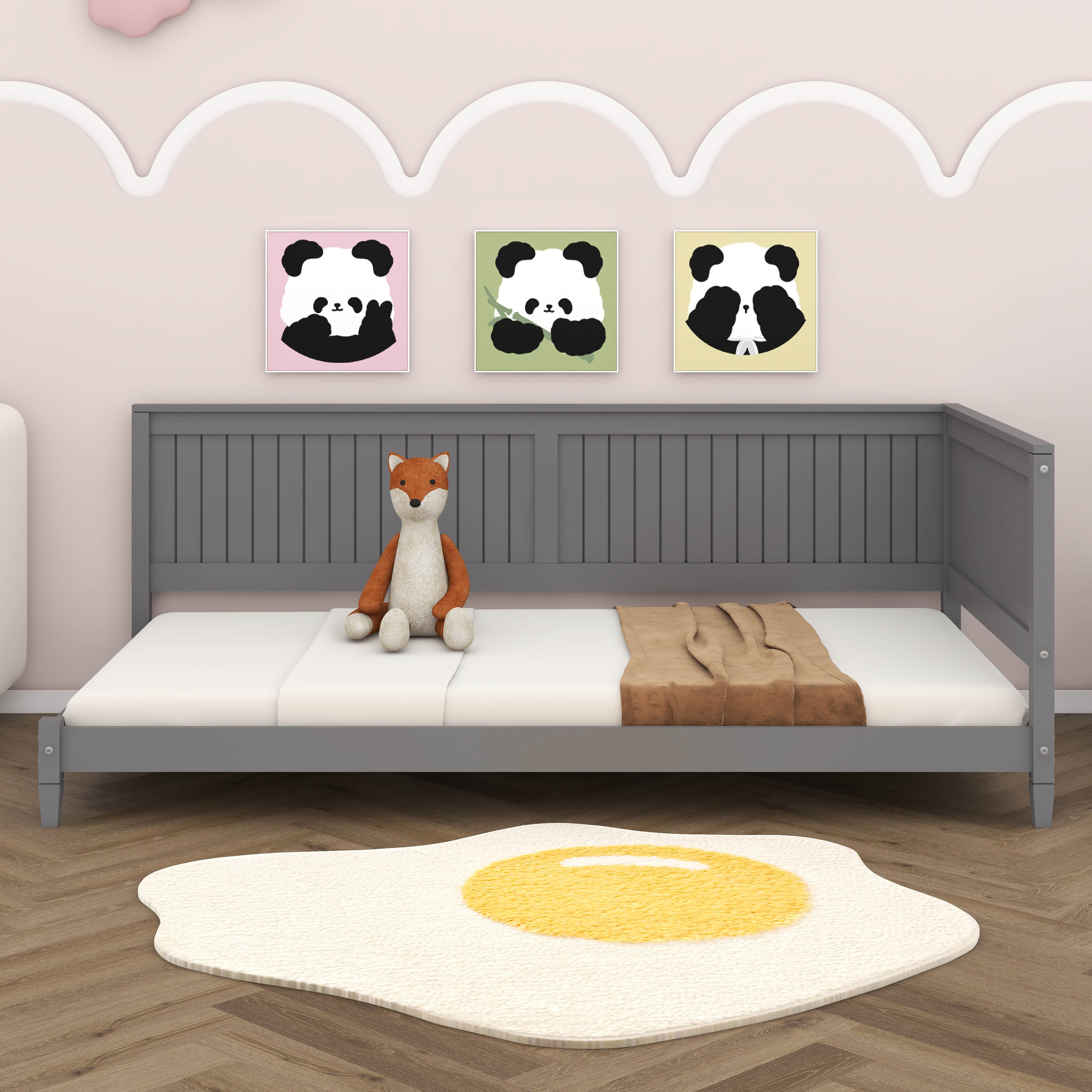 Latitude Run® Bed Frames Wood, Wood Daybed/Sofa Bed, Classic Mid ...