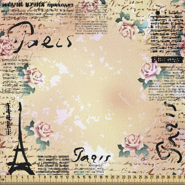 Bless international Tissu moderne par The Yard, lettrage sur le thème ...