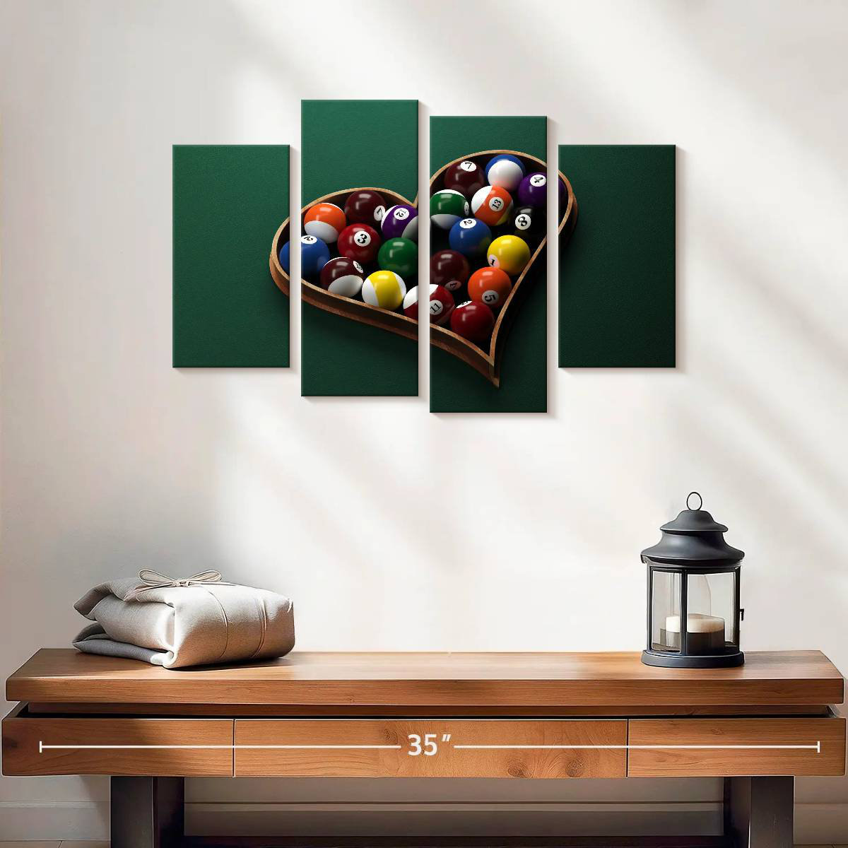 Ebern Designs Senne Billiards Heart Rack | Wayfair