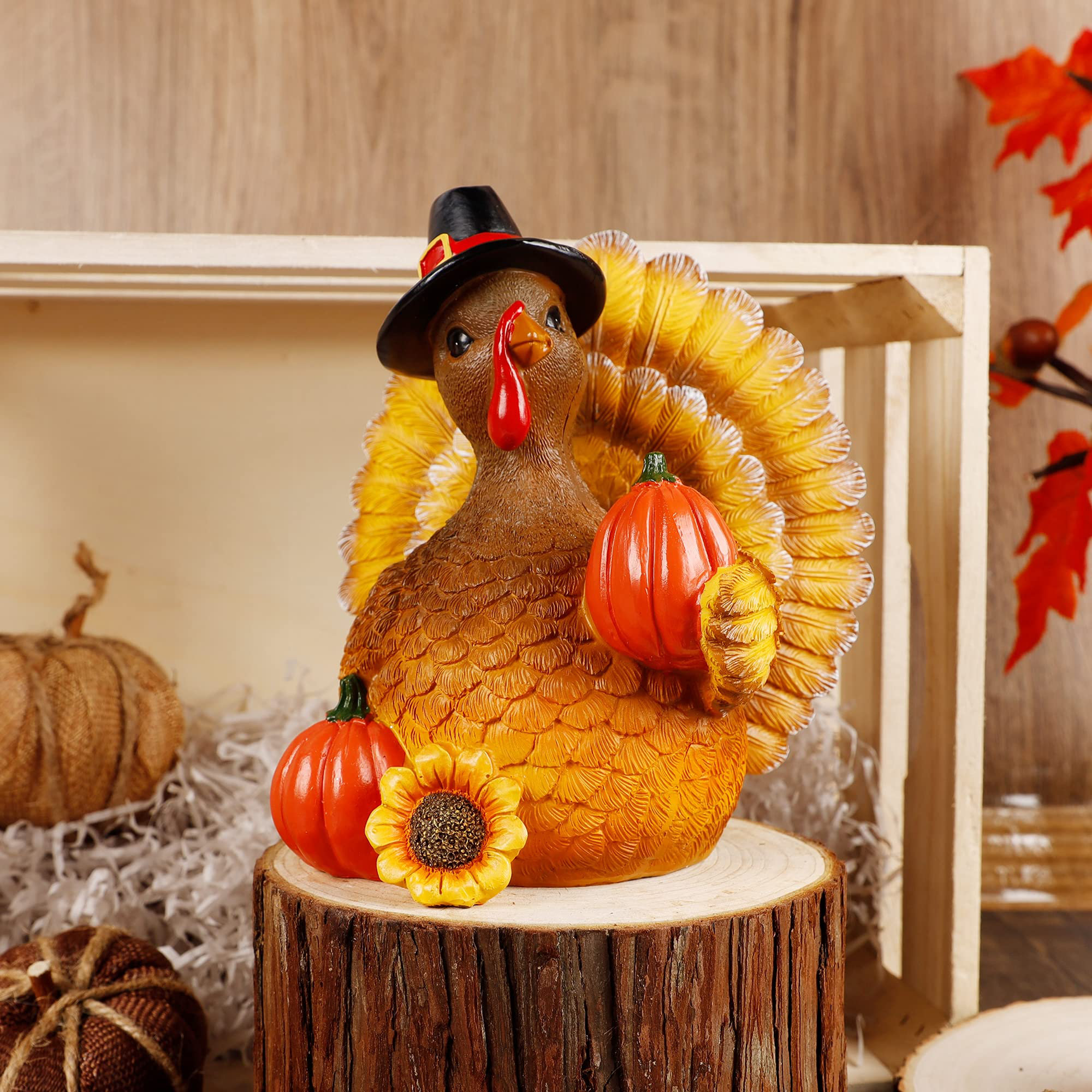 Ophelia & Co. Thanksgiving Turkey Tabletop Centerpiece Decor | Wayfair