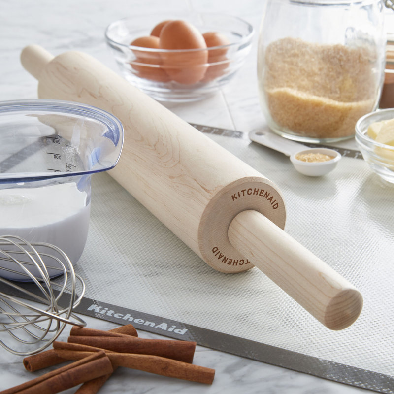 KitchenAid® Maple Wood Handled Rolling Pin, 22-Inch | Wayfair
