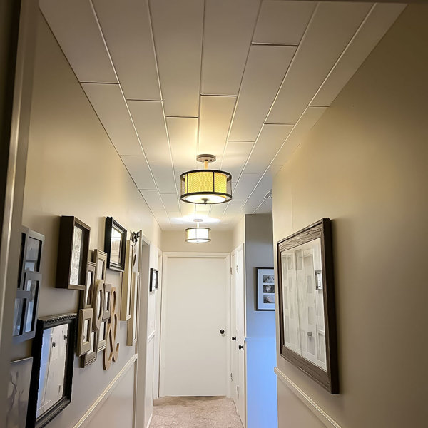 A La Maison Ceilings Foam Wood Glue-Up Ceiling Planks 39 in. x 6 in ...