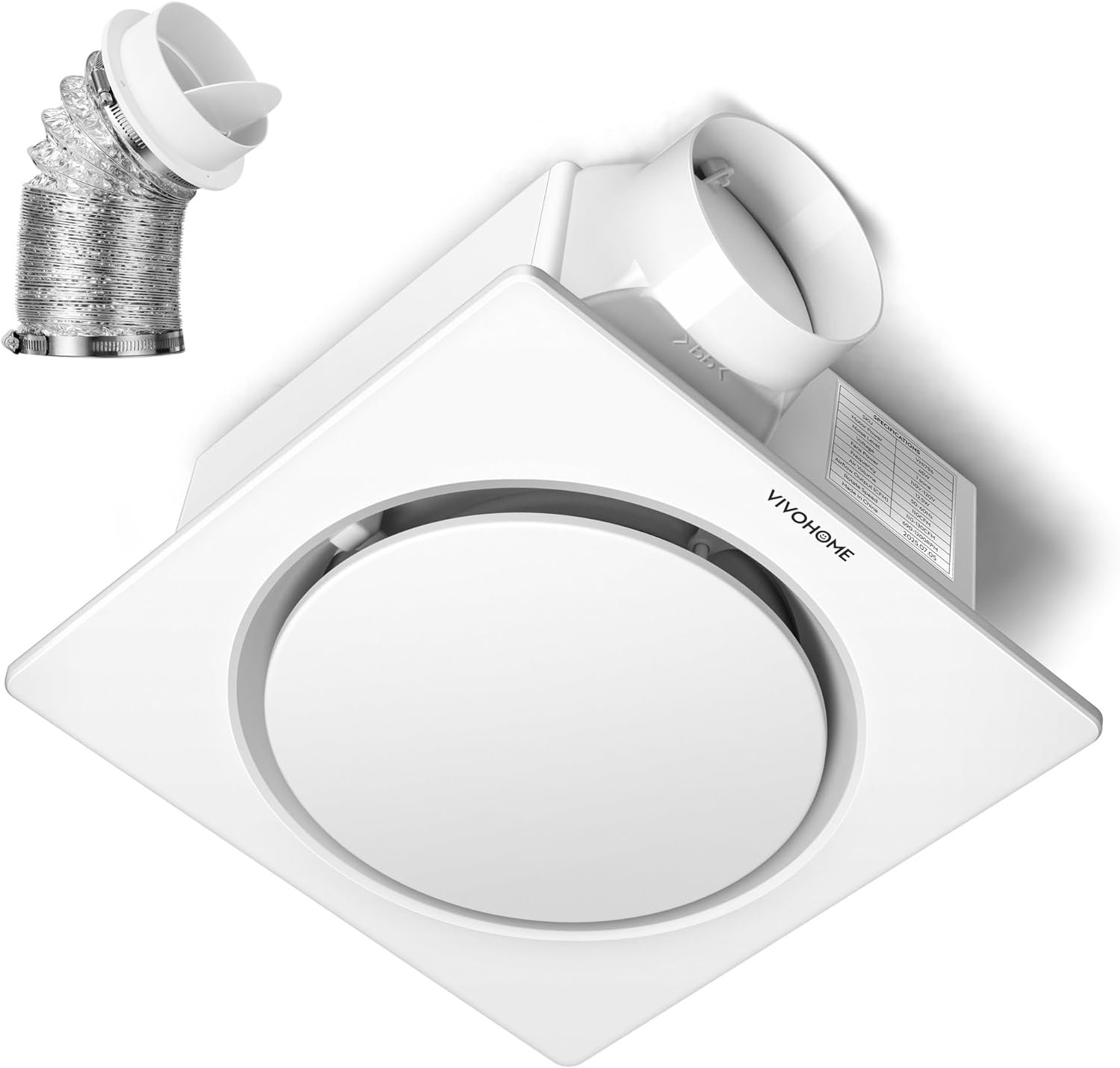 VIVOHOME 110CFM Constant Airflow Bathroom Exhaust Fan with Energy ...