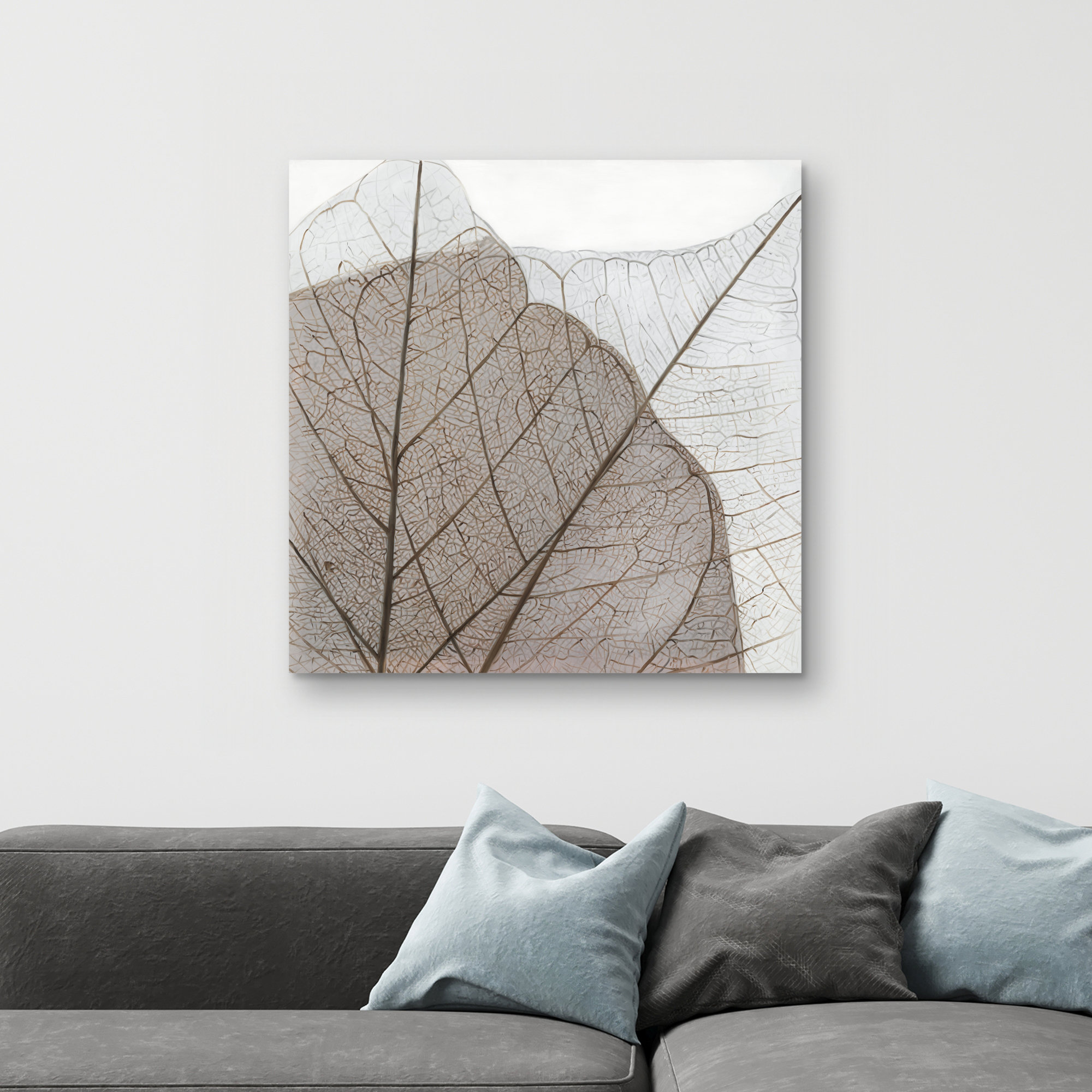 Begin Edition International Inc. Translucent dried leaves - 32"x32" art ...