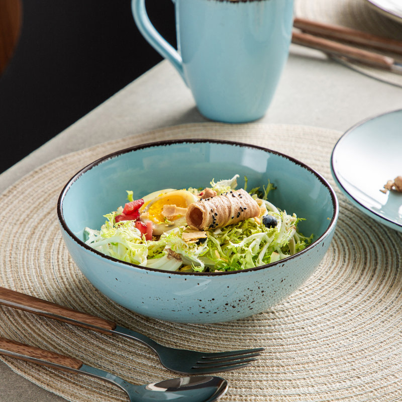 Millwood Pines Neal Stoneware Dinnerware Set - Service for 4 & Reviews ...