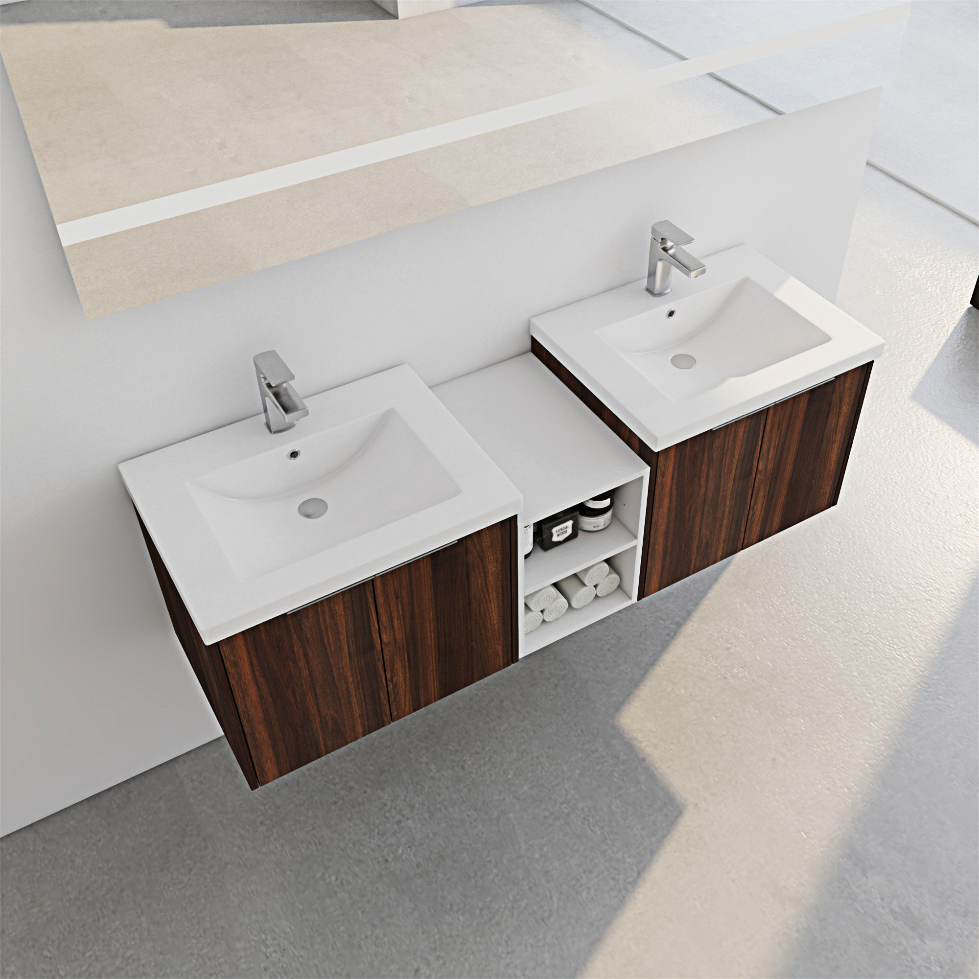 Millwood Pines Soft Close Doors Bathroom Vanity With Sink | Wayfair