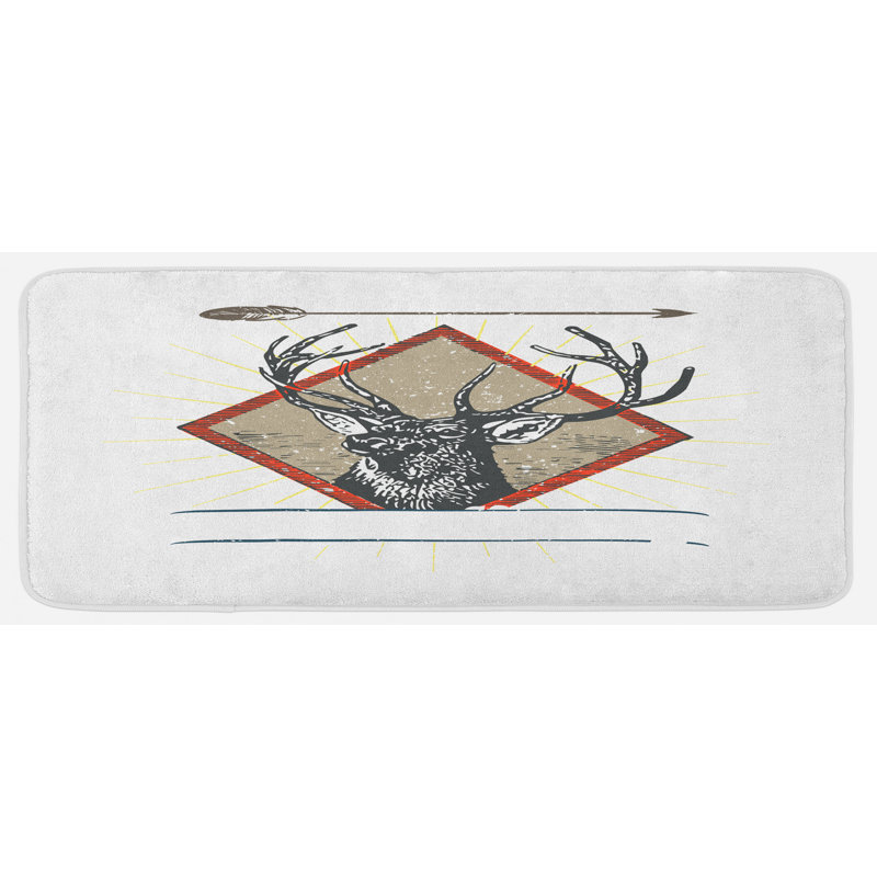East Urban Home Deer Hunting Kitchen Mat | Wayfair