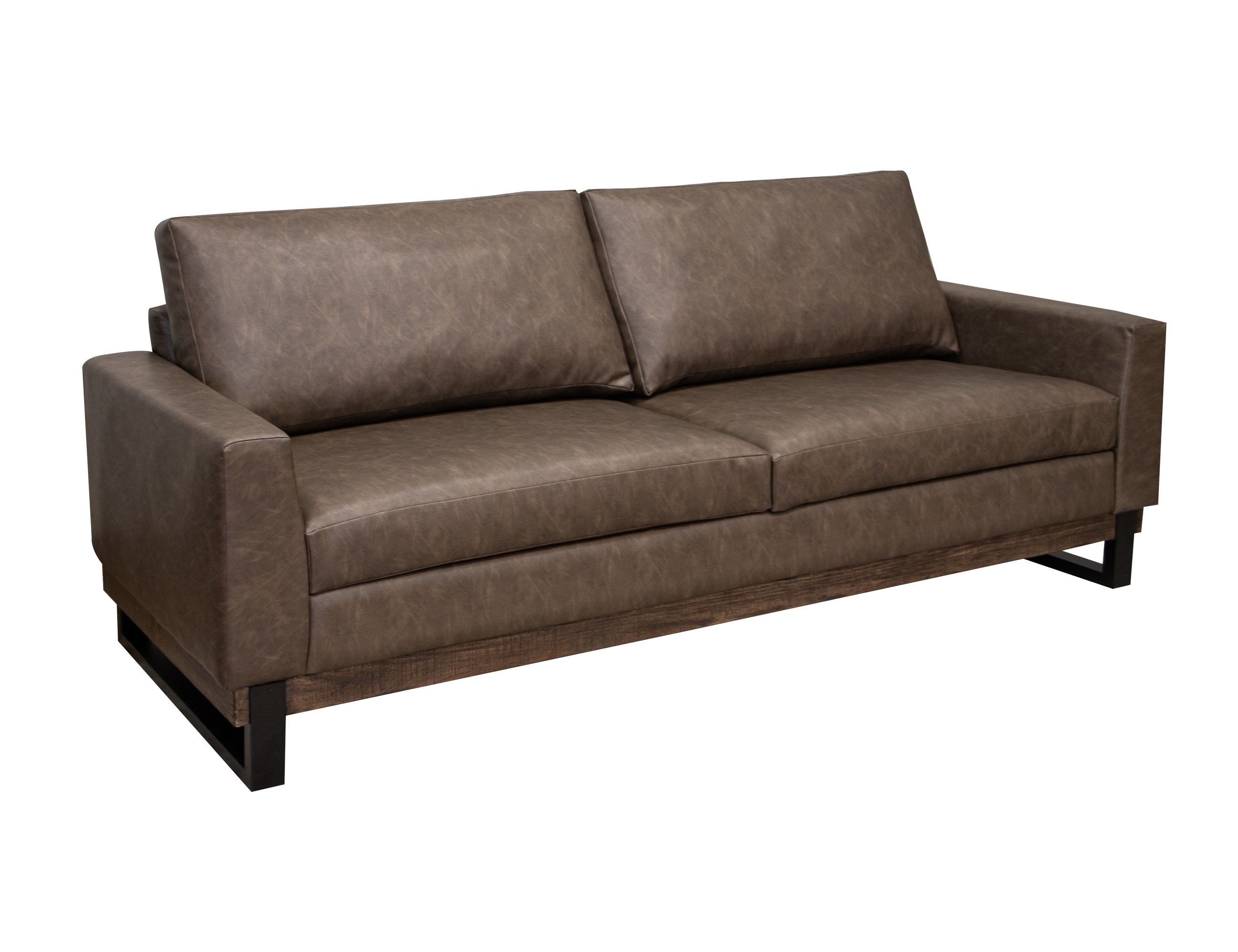 Hokku Designs Blackburn Metal & Wood Base, Sofa | Wayfair