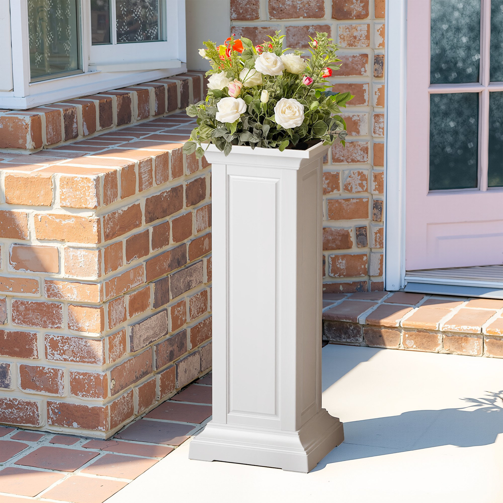 Winston Porter Outdoor Resin Tall Pot Planter | Wayfair