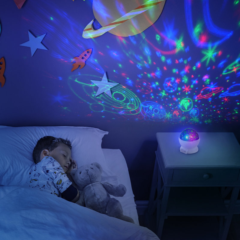 Zoomie Kids Airika Space Projector Night Light | Wayfair