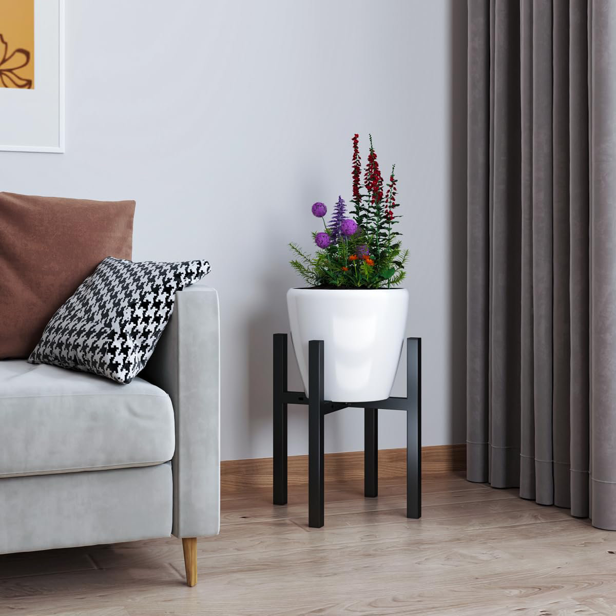 Arlmont & Co. Metal Adjustable Plant Stand 8 To 12 Inches Heavy Duty ...