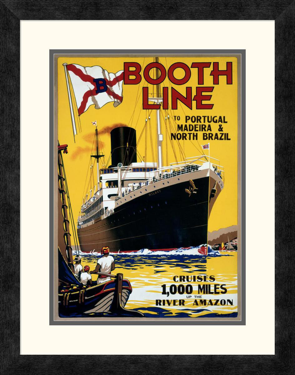 Global Gallery 'Booth Line' by W. Mcdonald Framed Vintage Advertisement ...