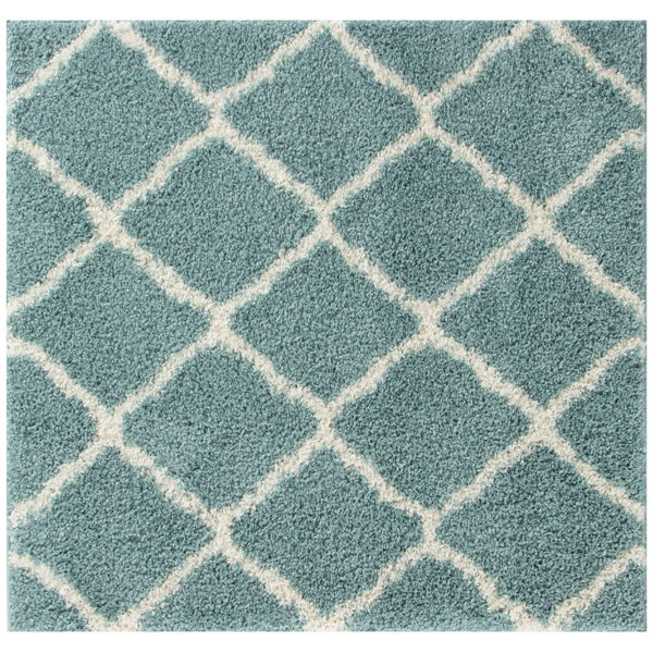THE RUGS Myshaggy Collection Rugs Moroccan Design in Duck Egg Blue ...