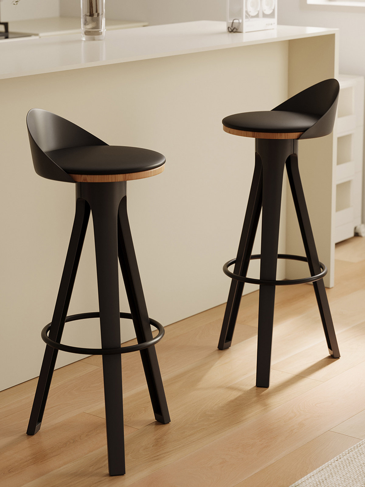 Corrigan Studio® Modern Light Luxury Pp High-Legged Bar Stools | Wayfair