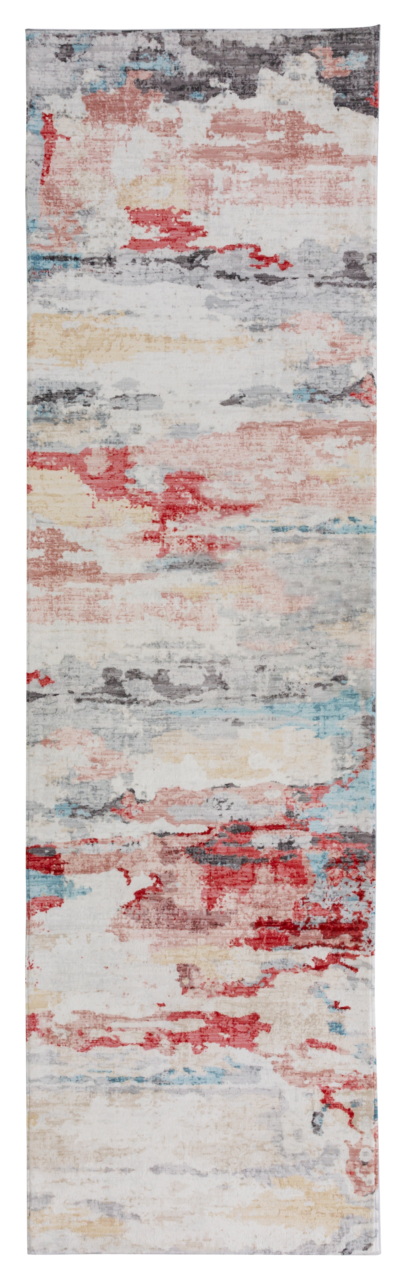 17 Stories Abstract Red Area Rug | Wayfair