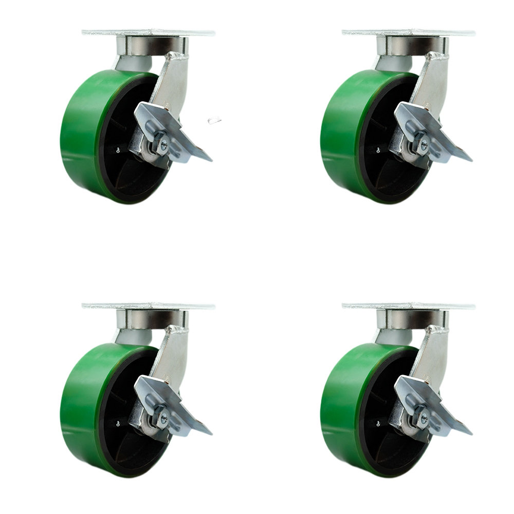Service Caster Heavy Duty Poly on Cast Iron Caster - Wayfair Canada