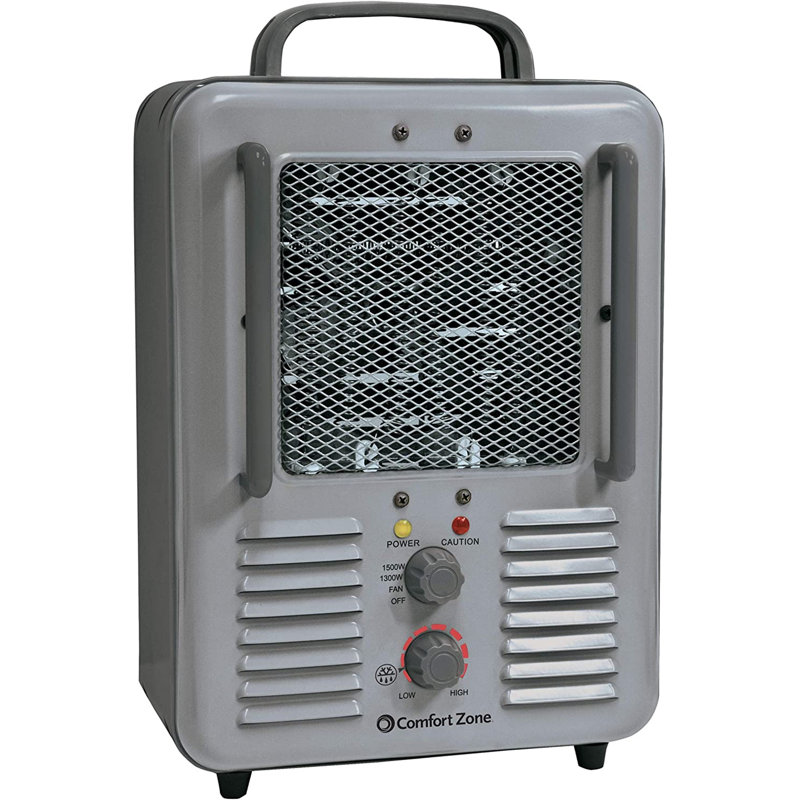 Comfort Zone 1500 Watt Watt 5120 BTU BTU Electric Utility Space Heater ...