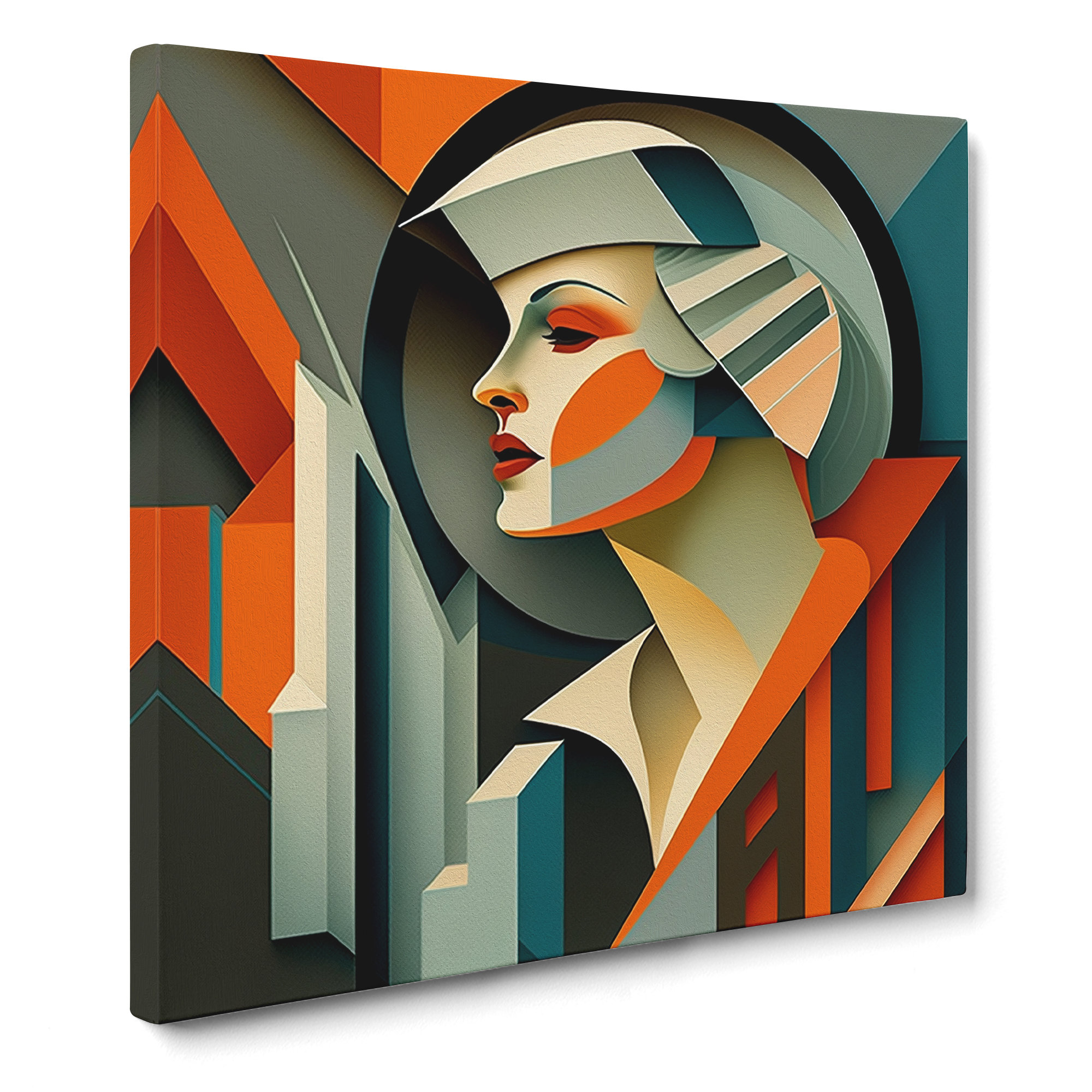 Marlow Home Co. Art Deco Woman Constructivism - Print | Wayfair.ie