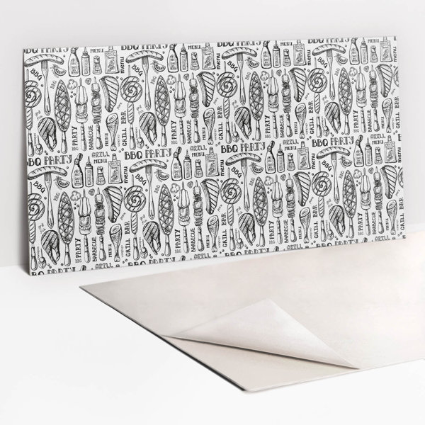 Canora Grey Yeates 50x100 cm Pvc Singular Tile in Black | Wayfair.ie