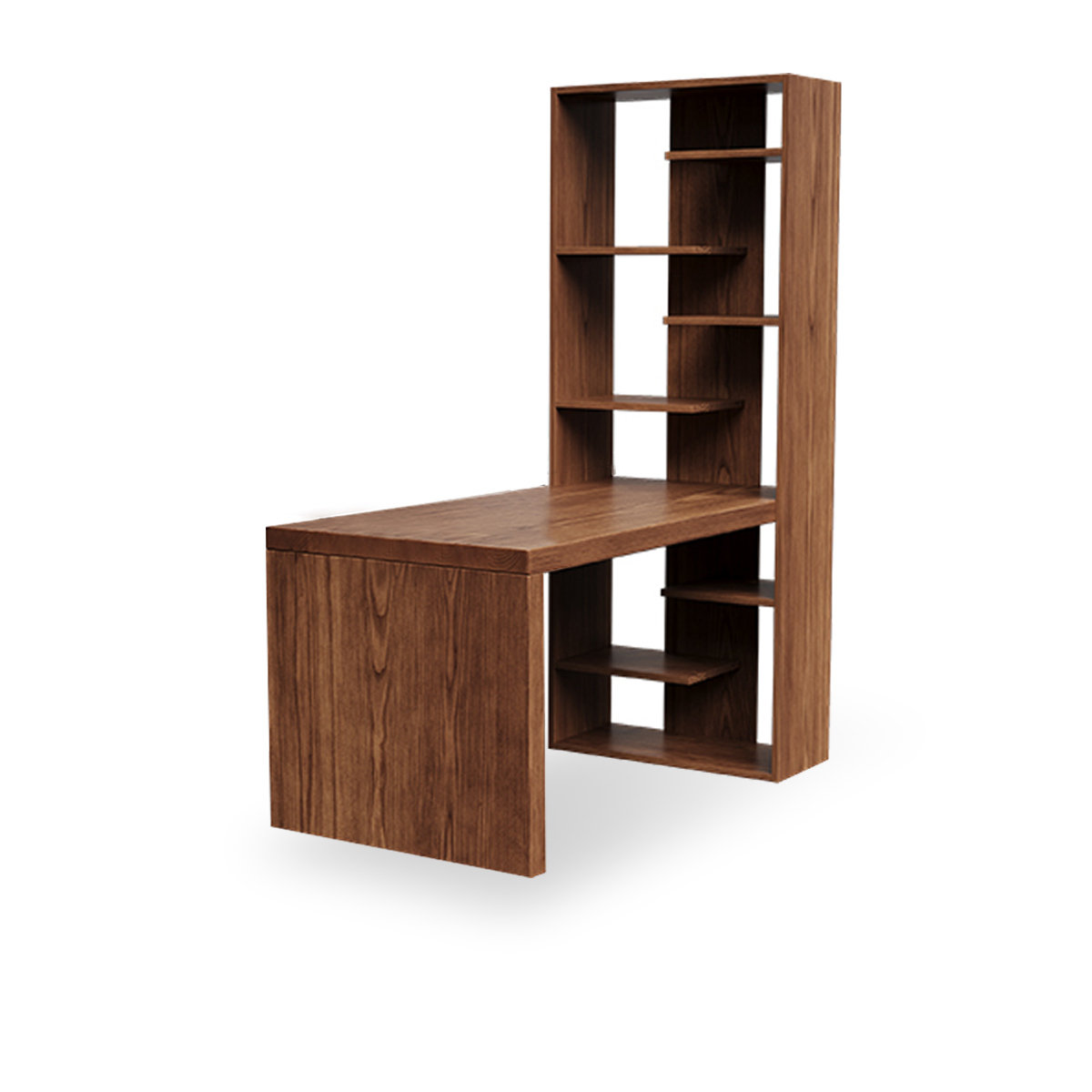 Hokku Designs Light Walnut Rectangular Solid Wood desks | Wayfair
